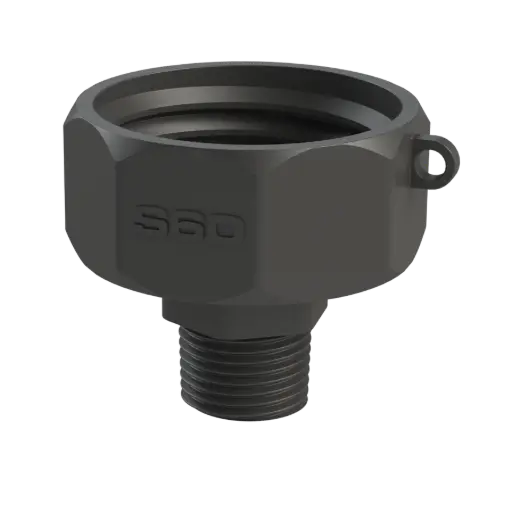 IBC adapter female thread to BSP male thread PP | M+B Fluid Technology